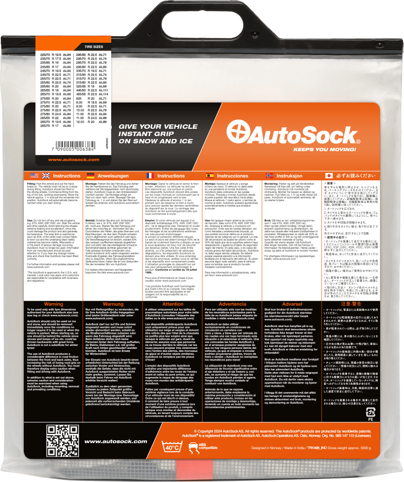 Snow Socks for Tires | Best Winter Traction – AutoSock AL69