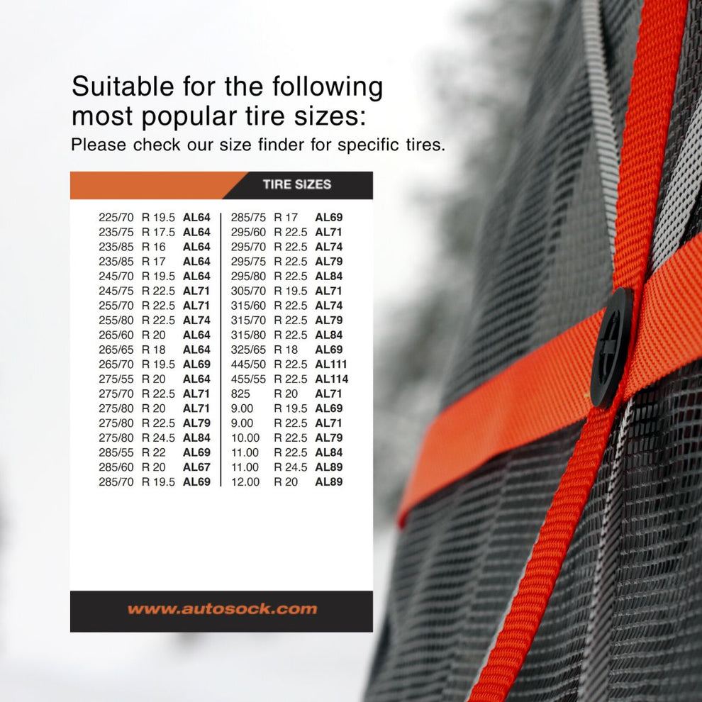 Snow Socks for Tires | Best Winter Traction – AutoSock AL69